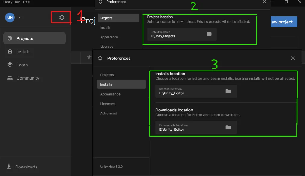 Unity hub 3.1.2中出现“无法创建项目”错误。 unity-game-engine - Dev59