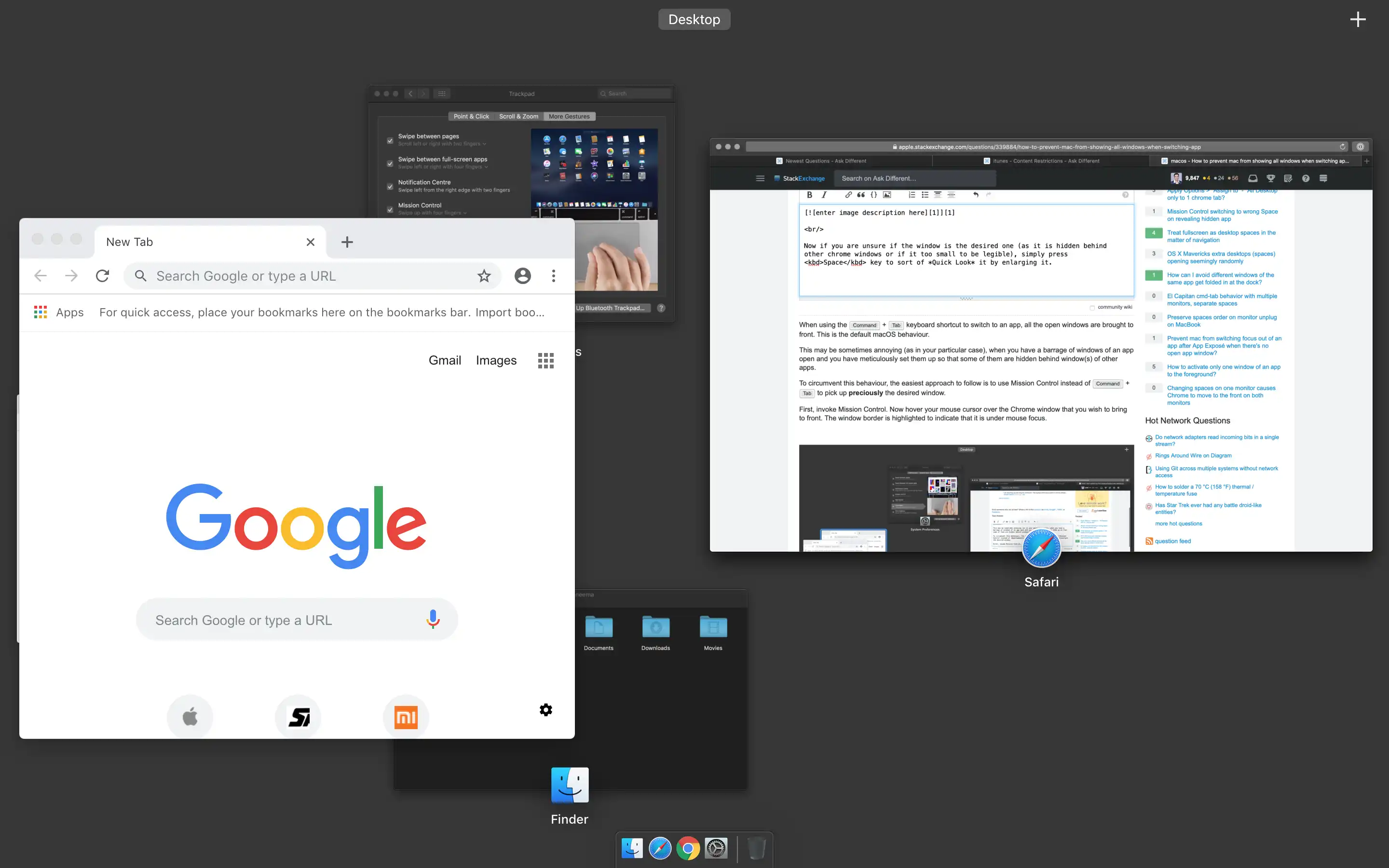 如何防止 macOS 在切换到一个应用程序时将所有窗口置于前台？ display - Dev59