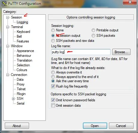 从命令行将PuTTY输出保存至文件 command-line - Dev59