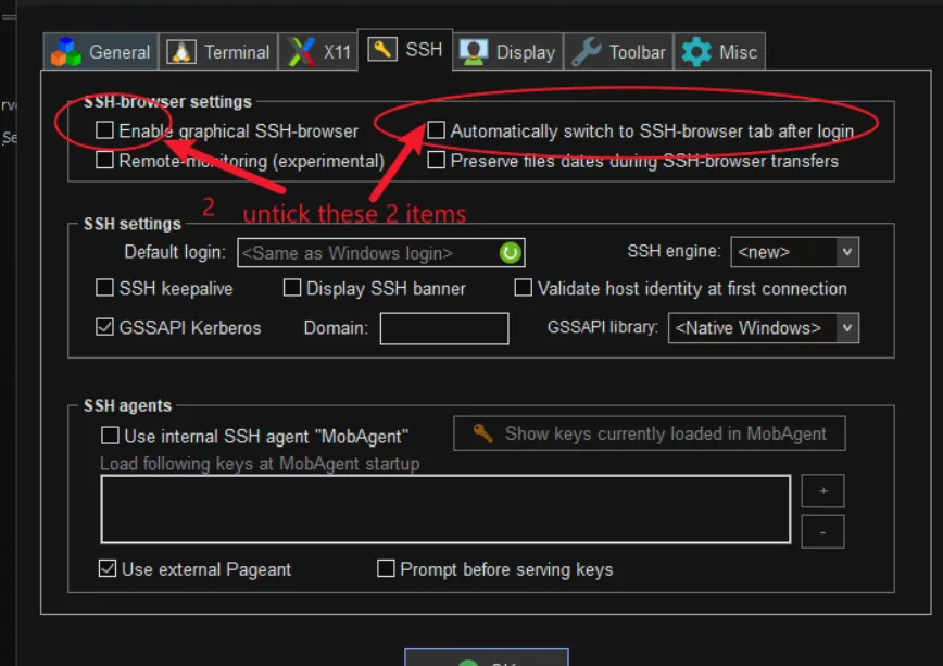 禁用MobaXterm文件浏览器侧边栏自动打开 ssh terminal - Dev59