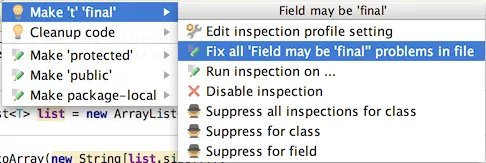 如何在IntelliJ中一次性应用“快速修复”来解决多个错误？ intellij-idea - Dev59