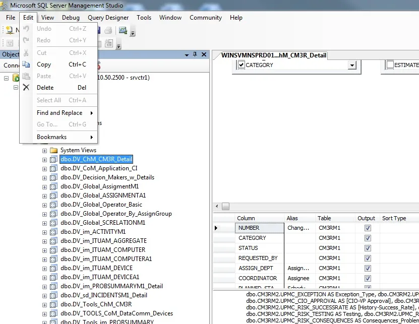 如何在使用SSMS的SQL Server 2008 R2视图中添加注释？ sql-server-2008 comments - Dev59