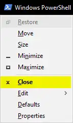 关闭Windows PowerShell窗口的键盘快捷方式是什么？ windows-10 keyboard-shortcuts exit - Dev59