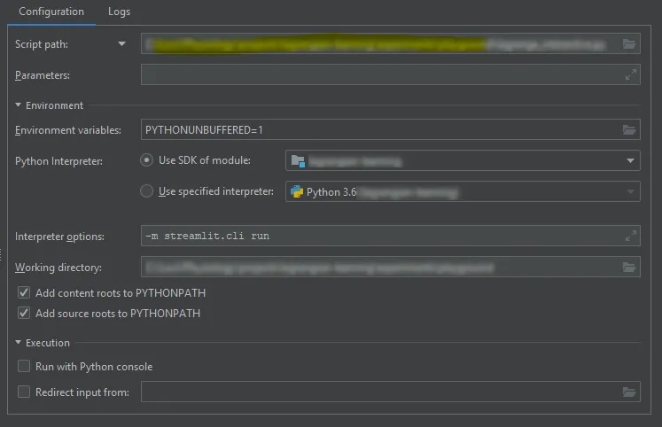 如何在集成开发环境中运行/调试Streamlit应用程序 debugging intellij-idea pycharm ide - Dev59