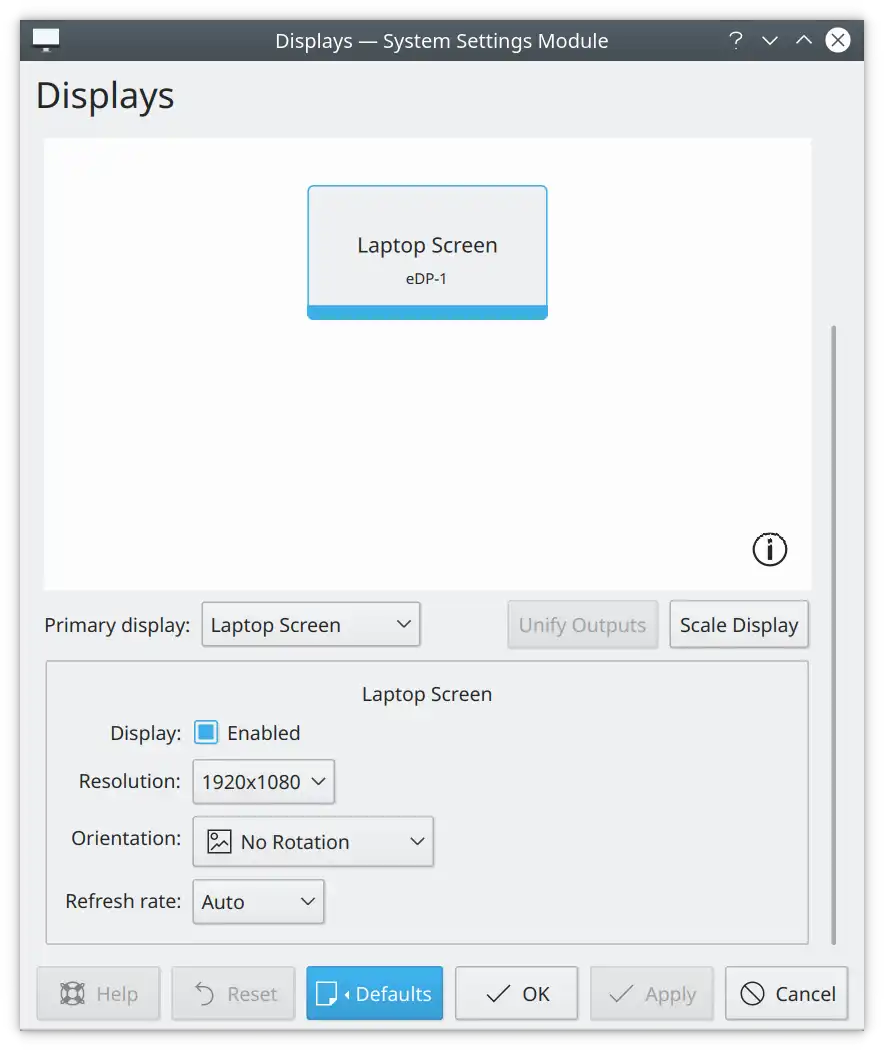 KDE 5.56 SDDM 登录界面在 HiDPI FHD 屏幕上的分辨率 kubuntu display-resolution login ...