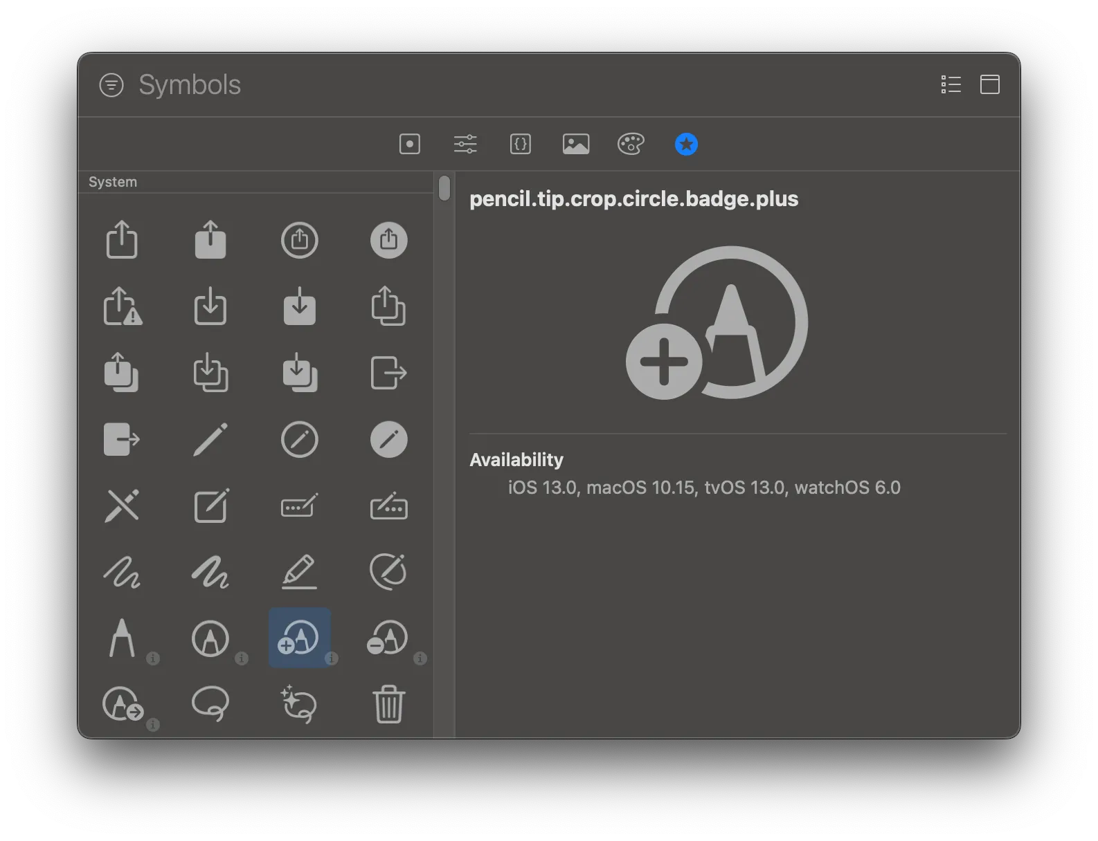 查找所有可用的图像 Image(systemName:) ios swiftui sf-symbols - Dev59