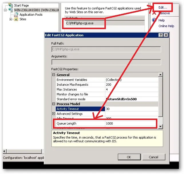 问题 - FastCGI池队列已满 php iis iis-7 iis-7.5 - Dev59