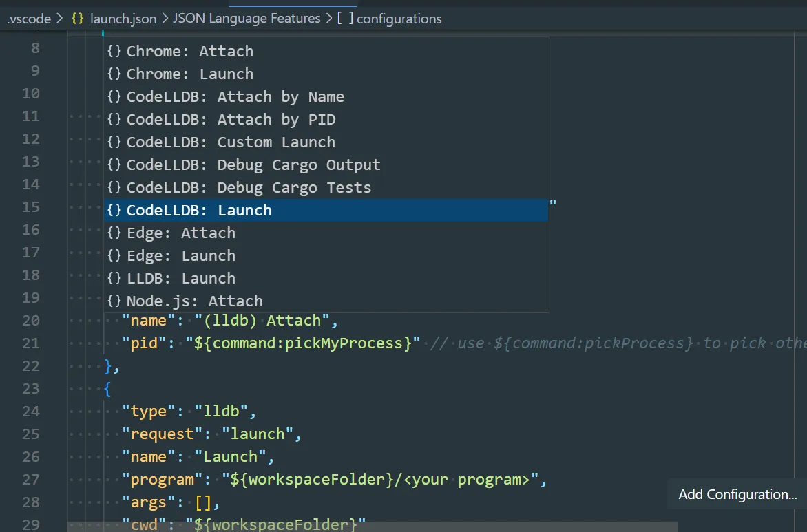 在VSCode Linux中，使用cpp扩展设置lldb调试 c++ visual-studio-code vscode-debugger ...