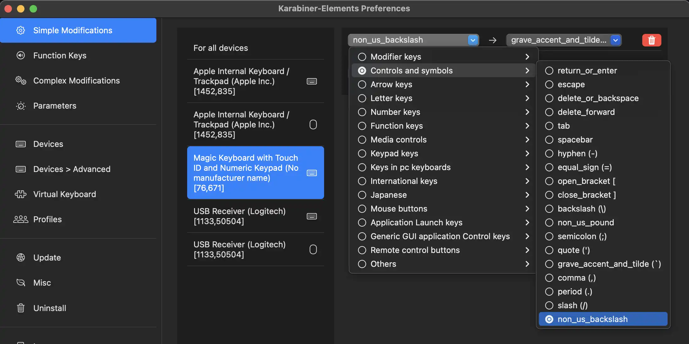 如何将“§”（章节符号）键更改为输入“`”（反引号）？ macos keyboard - Dev59