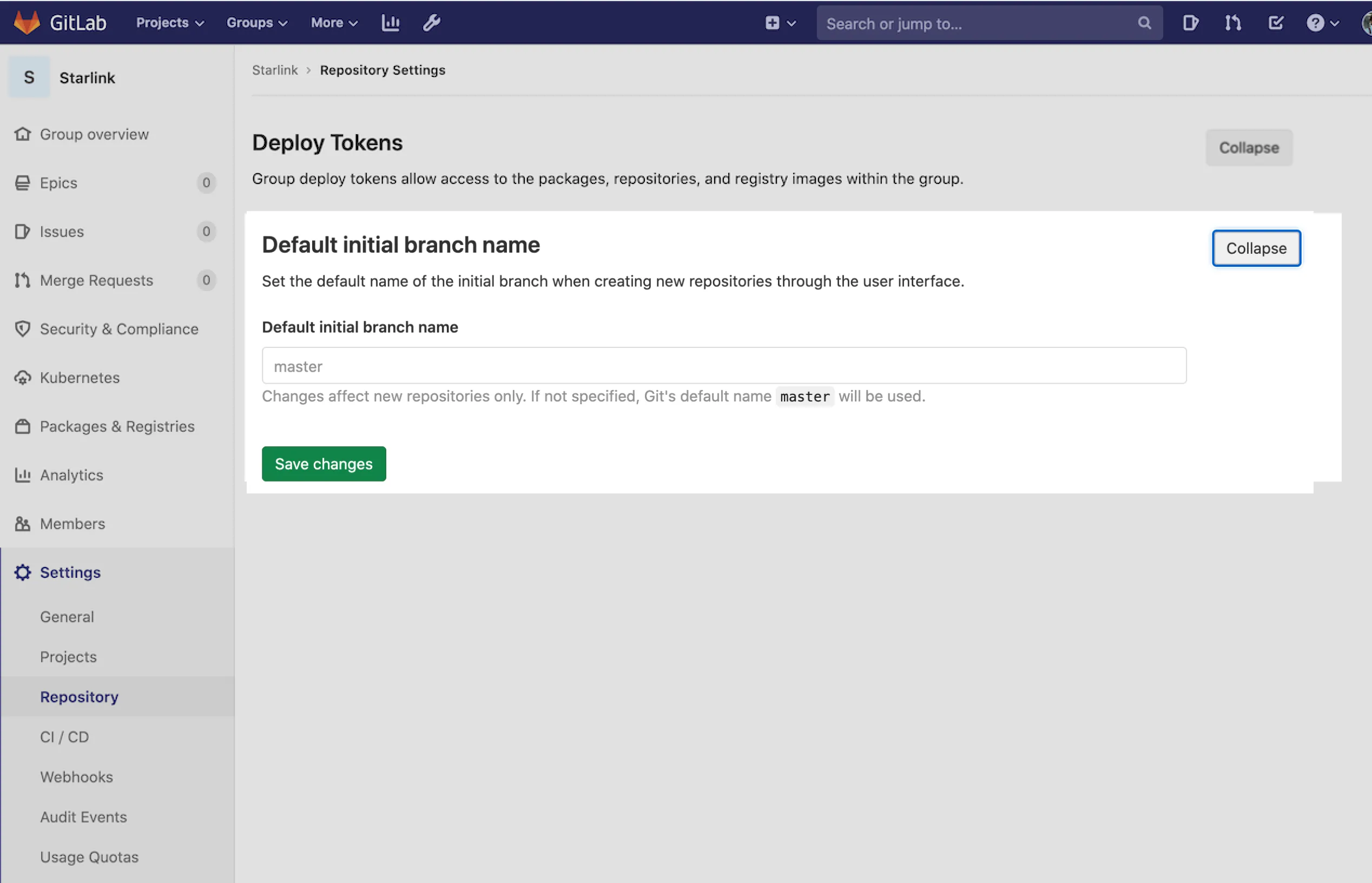 更改 GitLab 中的默认分支 - Dev59