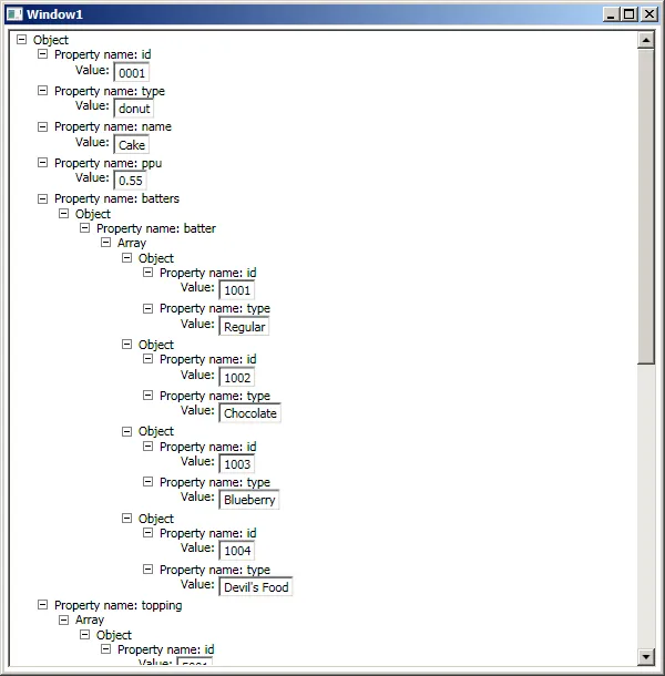 如何将动态JSON绑定到WPF TreeView？ - Dev59