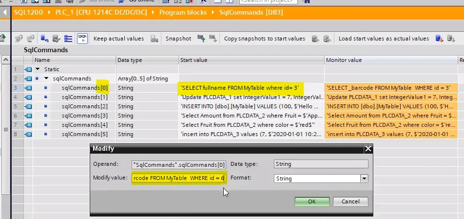 将PLC Siemens S7-1500连接到SQL Server数据库 c# sql-server tia-portal - Dev59