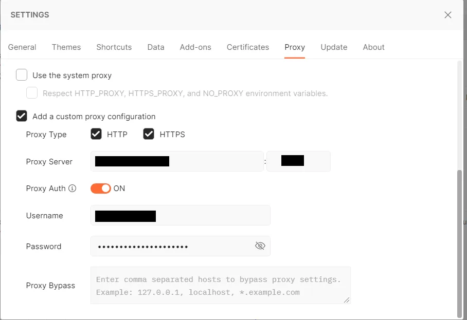 Postman错误：无法建立隧道套接字，statusCode=407 - Dev59