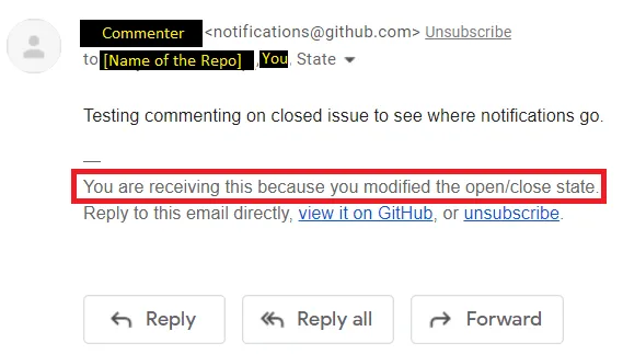 如果在 GitHub 上一个已关闭的 issue 中有人新增评论，那么仓库所有者会收到通知吗？ github-issues - Dev59