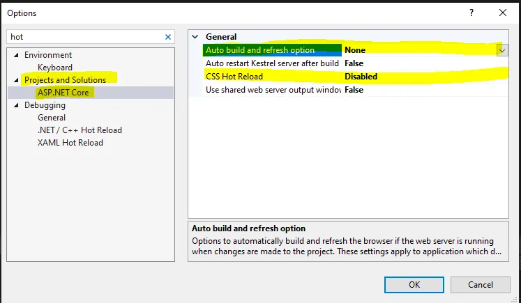 如何在ASP.NET Core（.NET 6，VS 2022）中禁用浏览器链接 c# visual-studio asp.net-core .net-core browser-link - Dev59