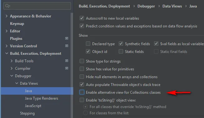IntelliJ IDEA在调试时卡在“收集数据”阶段。 java debugging intellij-idea - Dev59