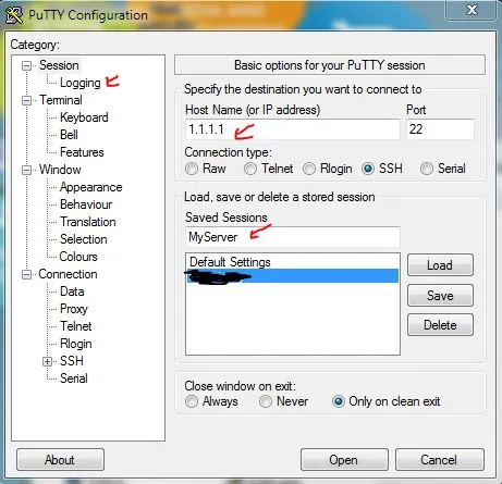 从命令行将PuTTY输出保存至文件 command-line - Dev59