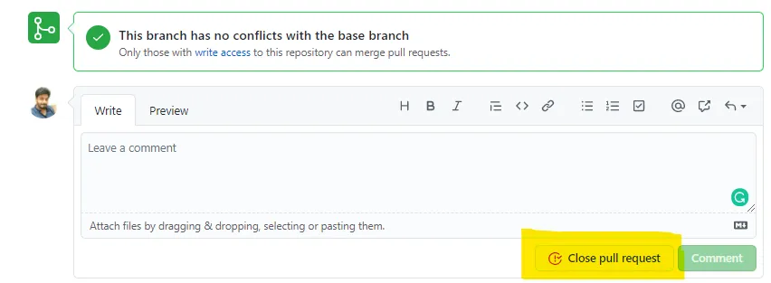 如何在Github上取消一个拉取请求？ pull-request - Dev59
