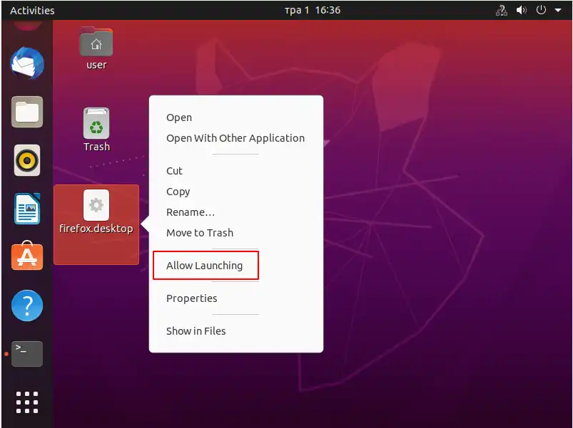 在Ubuntu 20.04 LTS中，无法从桌面启动.desktop文件。 - Dev59