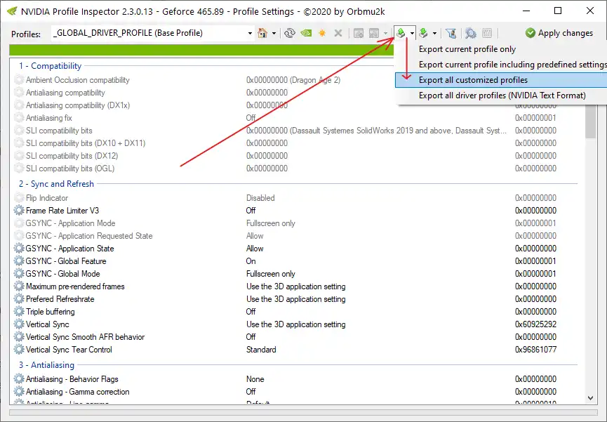如何备份Nvidia控制面板偏好设置？ nvidia-graphics-card - Dev59