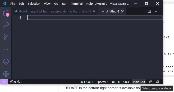 如何对未保存在 Visual Studio Code 中的文档进行格式化？ visual-studio-code plaintext - Dev59