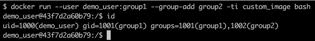 使用docker run命令中的--user和--group-add参数的区别 - Dev59