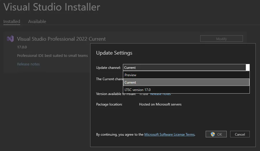 将VS2022预览版升级到正式版本 visual-studio-2022 - Dev59