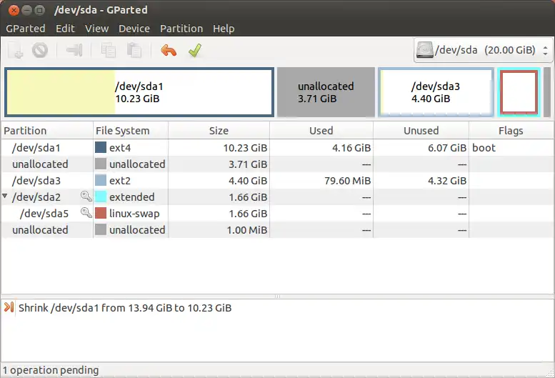 为什么我在尝试使用gparted修改分区时看到了一个锁定图标？ partitioning - Dev59