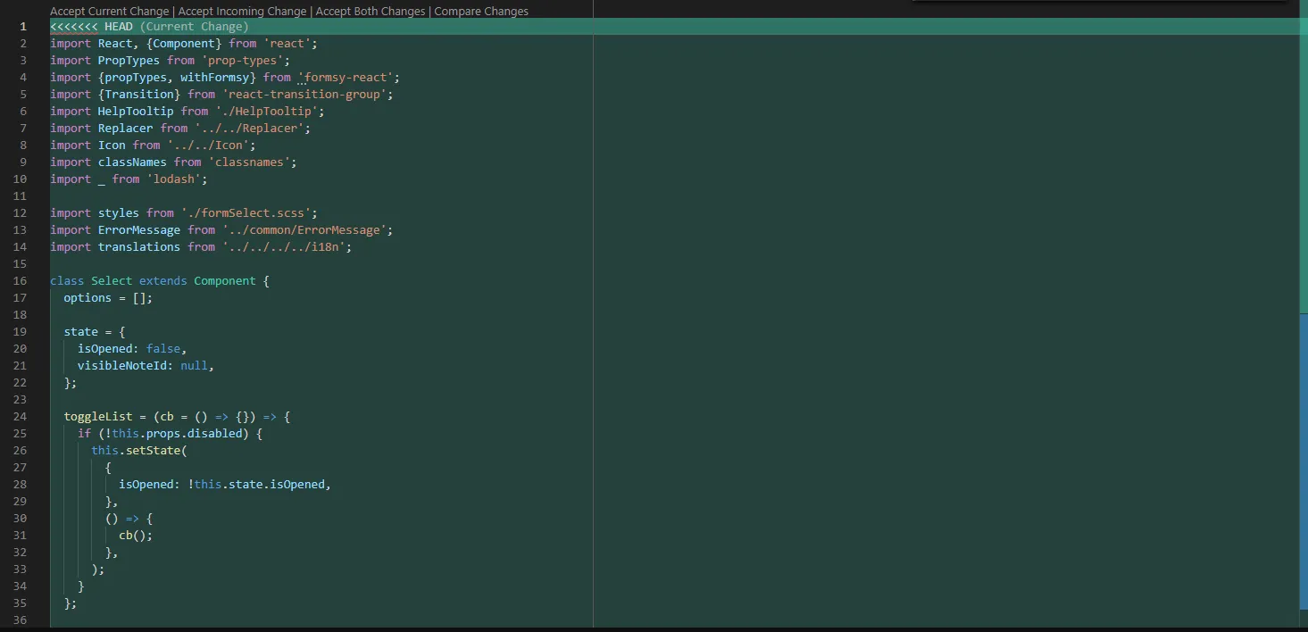GitHub：接受当前更改和传入更改之间的区别 - Dev59