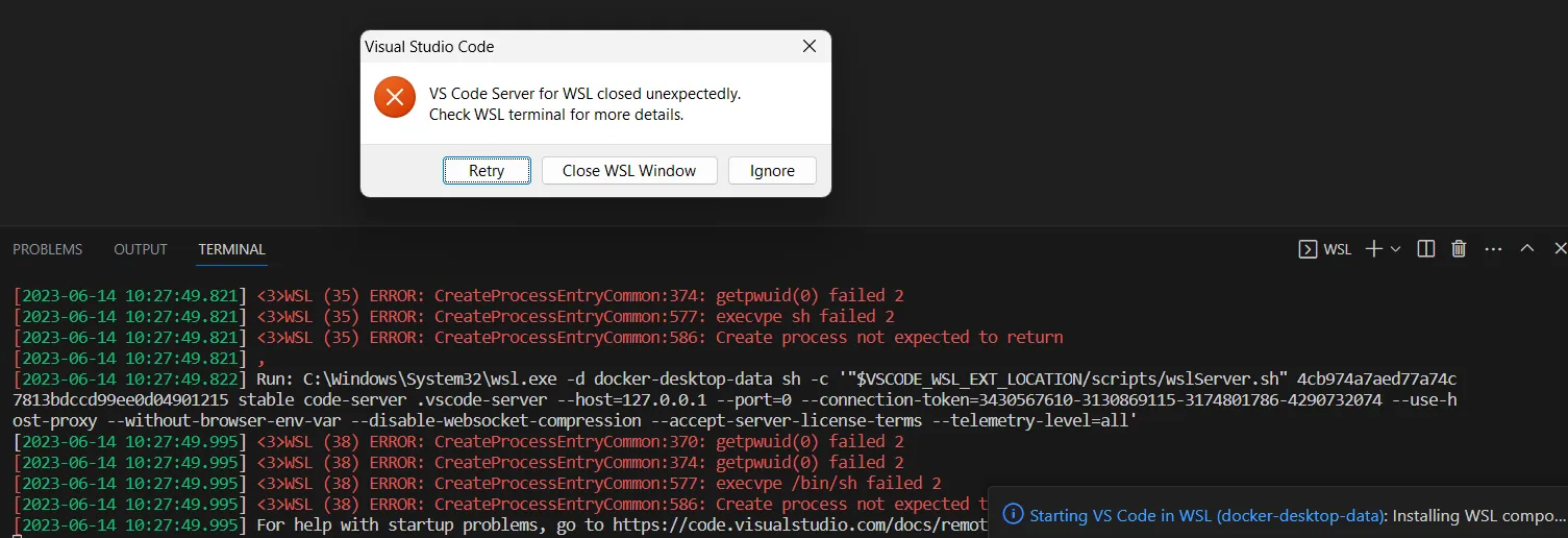 使用VS Code与Docker visual-studio-code windows-subsystem-for-linux - Dev59