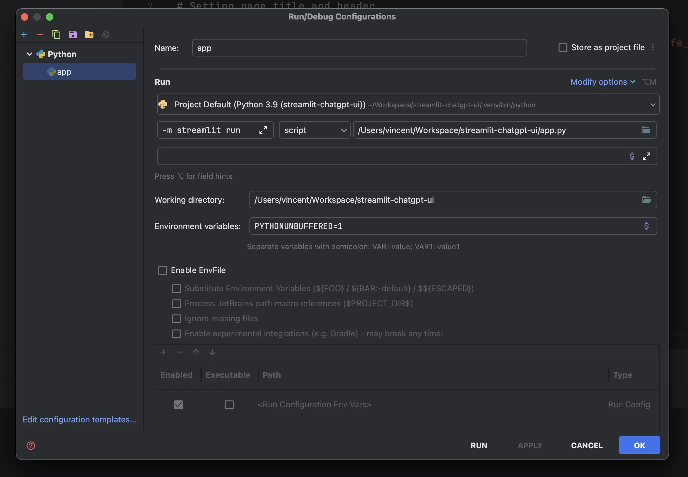 如何在集成开发环境中运行/调试Streamlit应用程序 debugging intellij-idea pycharm ide - Dev59