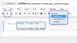 如何在Jupyter/IPython笔记本中编写文本？ jupyter-notebook - Dev59
