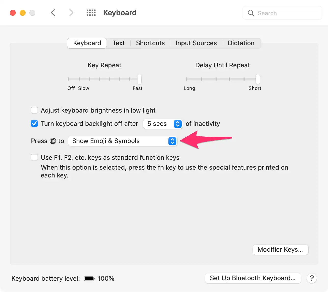 在第一代 Magic Keyboard 上，可以使用 Fn 键作为 Globe 键。 macos - Dev59