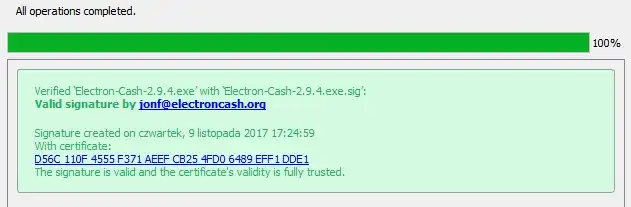 如何在Windows 10中使用.sig文件和公钥验证下载文件？ security file-download verification ...