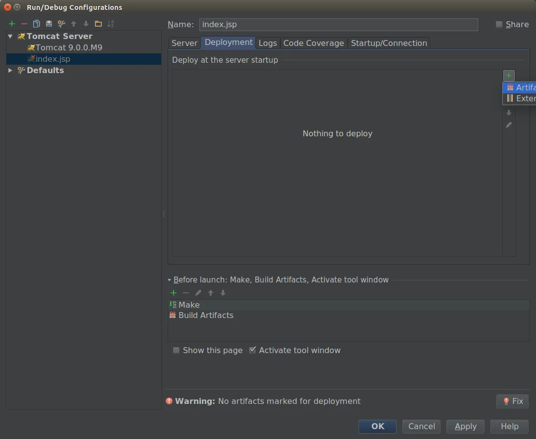 配置错误：部署源“(项目名称): war exploded”无效。 java sql spring intellij-idea - Dev59