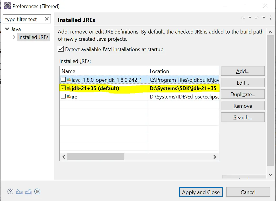 如何在Eclipse中配置和使用最新的JDK版本？ java - Dev59