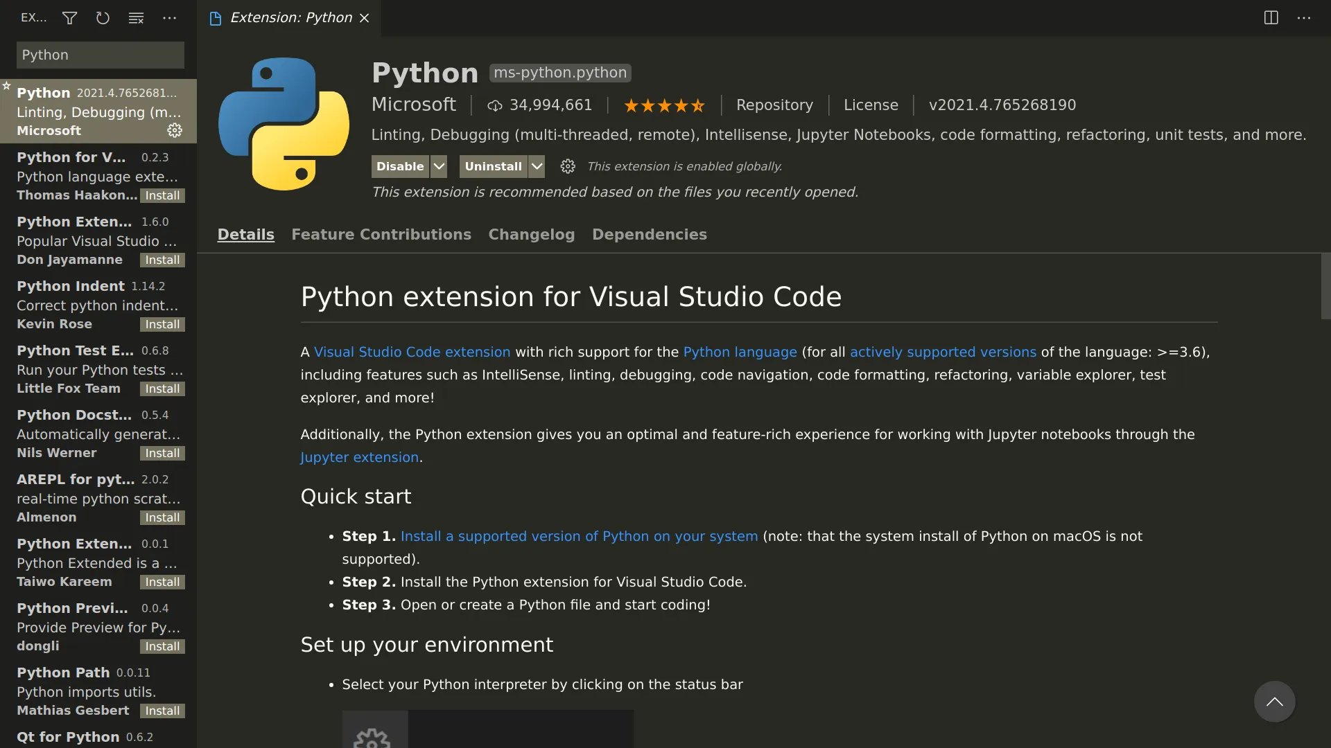 在VS Code中，运行按钮没有显示出来 [Python] visual-studio-code - Dev59
