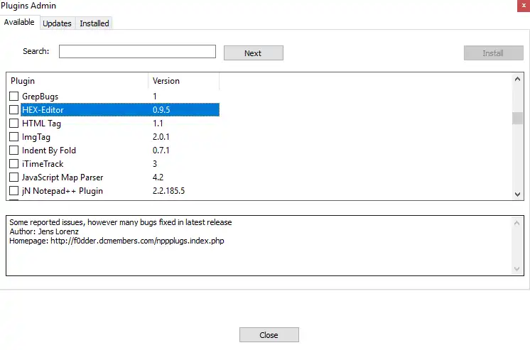 如何安装Notepad++的Hex-Editor插件？ plugins - Dev59