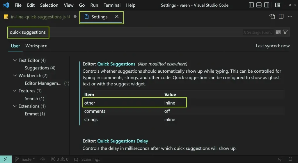 如何在VSCode中触发“内联建议”？ visual-studio-code vscode-keybinding - Dev59