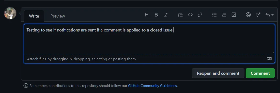 如果在 GitHub 上一个已关闭的 issue 中有人新增评论，那么仓库所有者会收到通知吗？ github-issues - Dev59