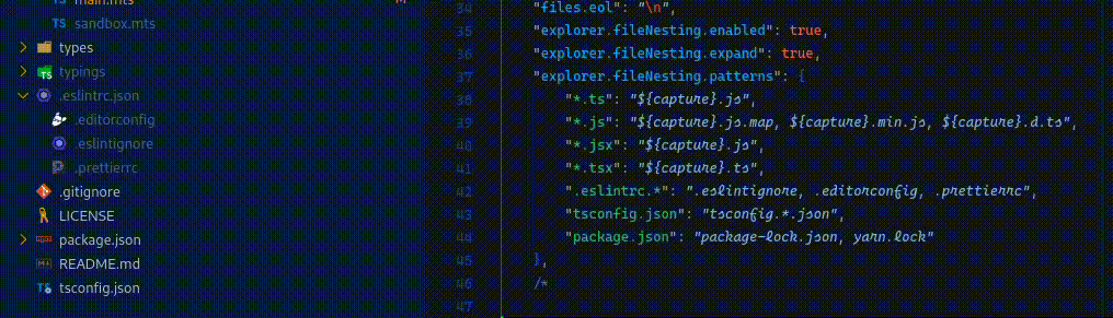 如何在Visual Studio Code的侧边栏中隐藏特定文件？ visual-studio-code configuration - Dev59