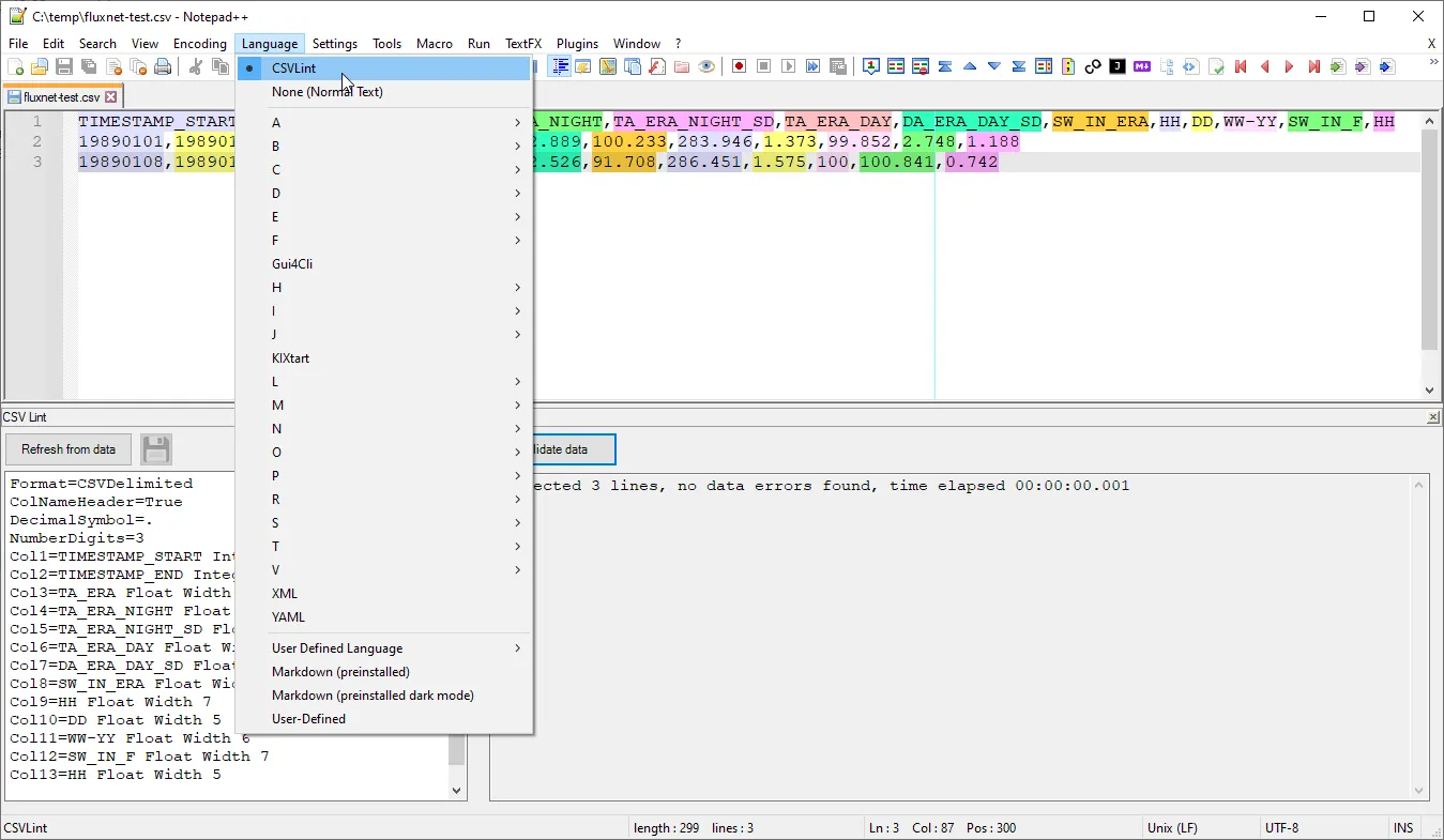 如何在Notepad++中垂直对齐逗号分隔的值？ csv - Dev59