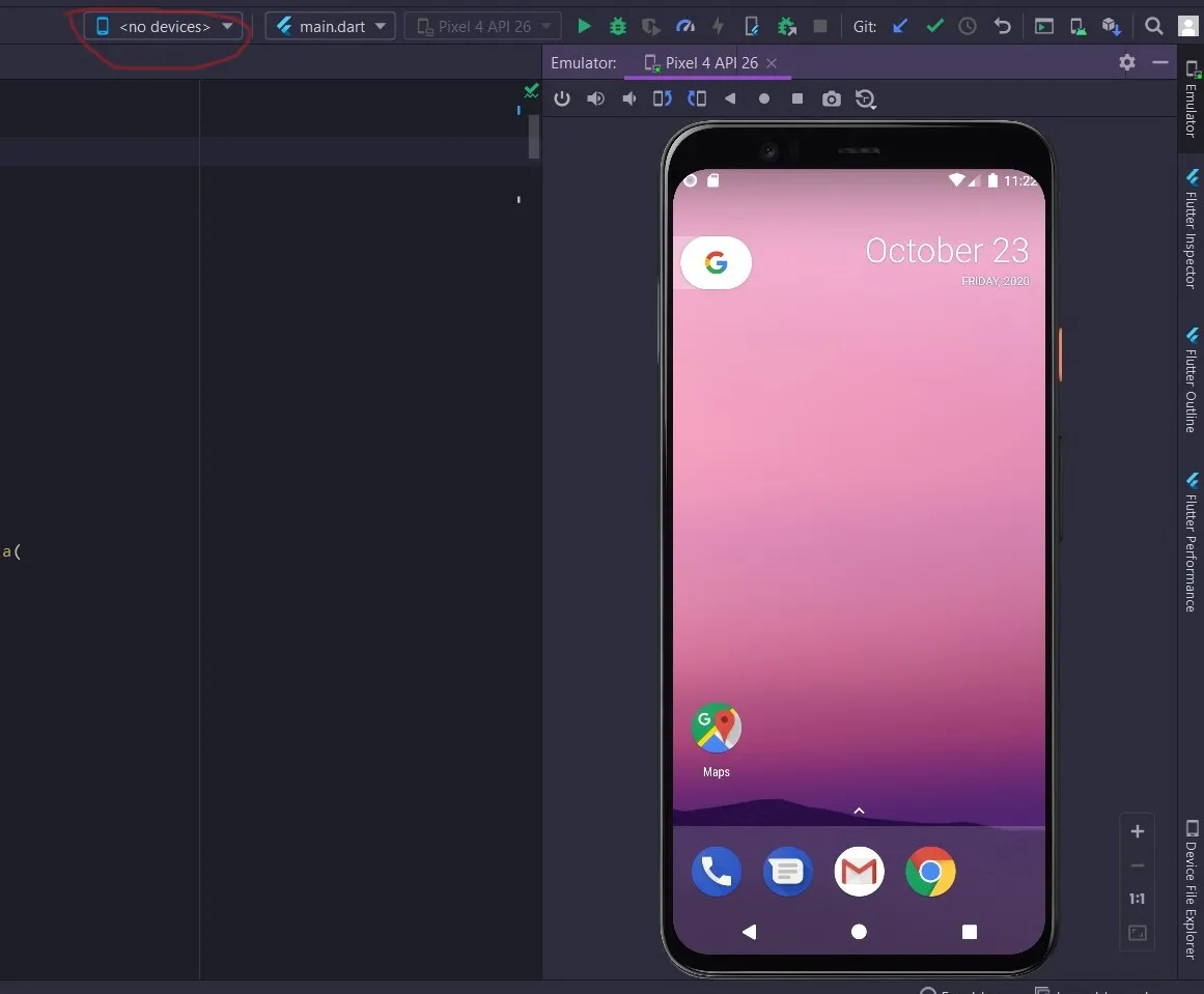 Android Studio 中启动了 Android 模拟器，但模拟器没有出现在设备选项卡中。 android-studio android-emulator - Dev59