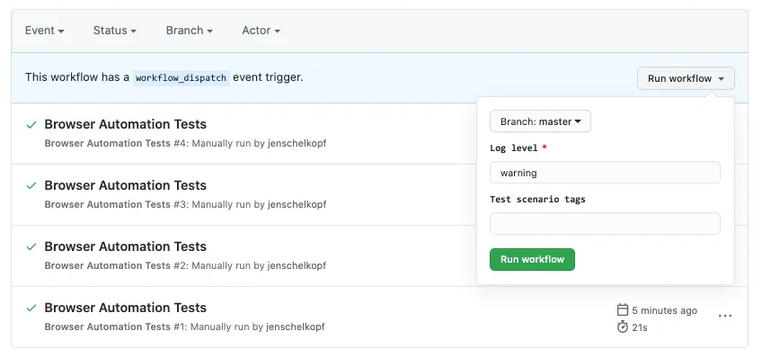 如何从Github API触发`workflow_dispatch`工作流程？ github-actions github-api - Dev59