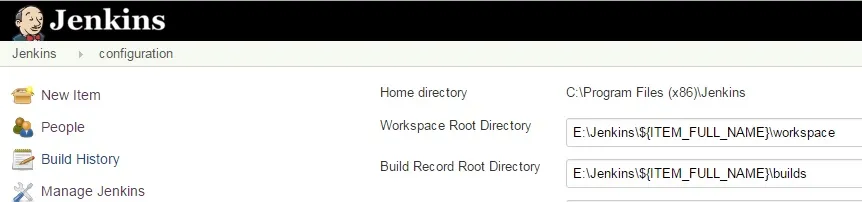 如何在Jenkins中更改工作区和构建记录根目录？ workspace - Dev59