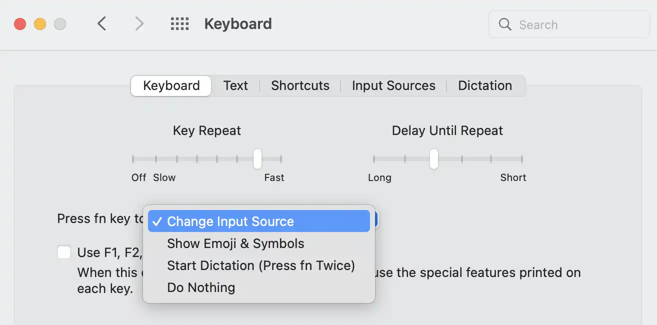 在第一代 Magic Keyboard 上，可以使用 Fn 键作为 Globe 键。 macos - Dev59