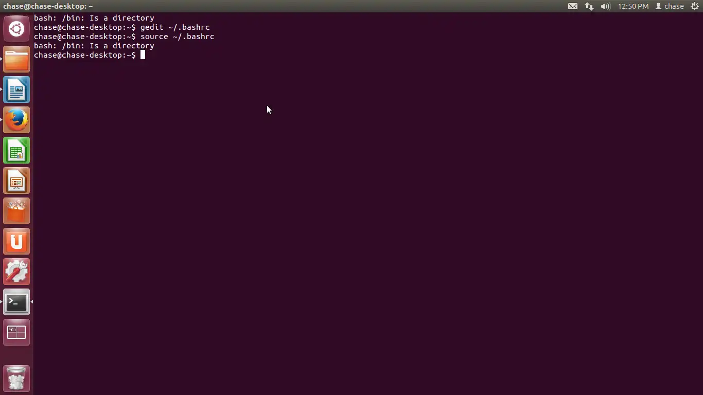 每次打开终端时出现“bash: /bin: 是一个目录”是什么原因引起的？ command-line directory scripts bashrc - Dev59