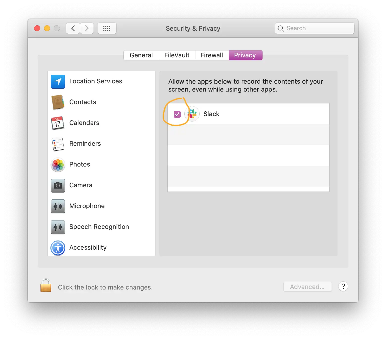 如何在macOS Catalina上配置屏幕录制权限？ permission system-settings screen-recording - Dev59