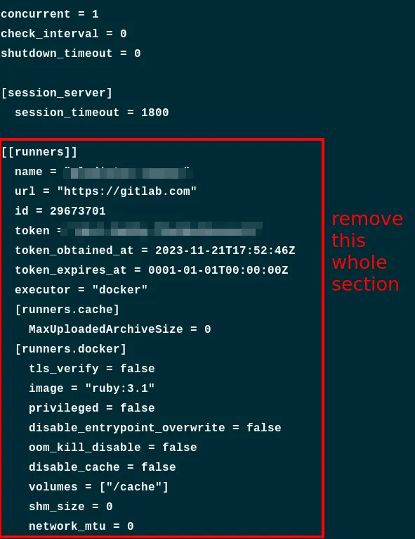 如何删除/注销GitLab runner gitlab-ci gitlab-ci-runner - Dev59