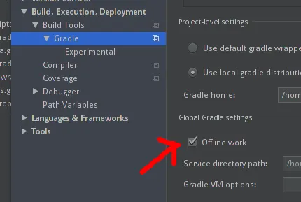 如何配置Gradle以“离线”方式工作（使用缓存的依赖项） android android-studio android-gradle-plugin android-build - Dev59